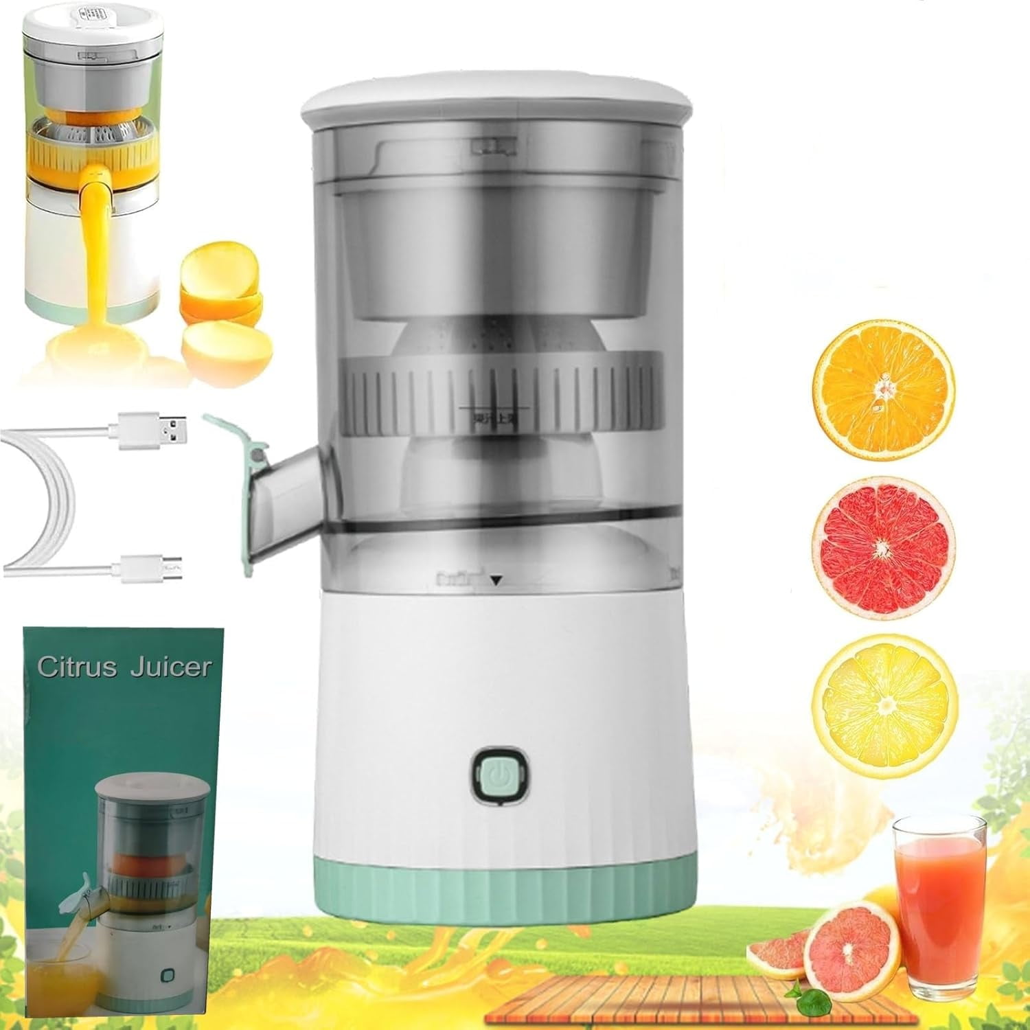 Automatic Separation Juicer,Portable Juice Machine, Electric Juicer ...