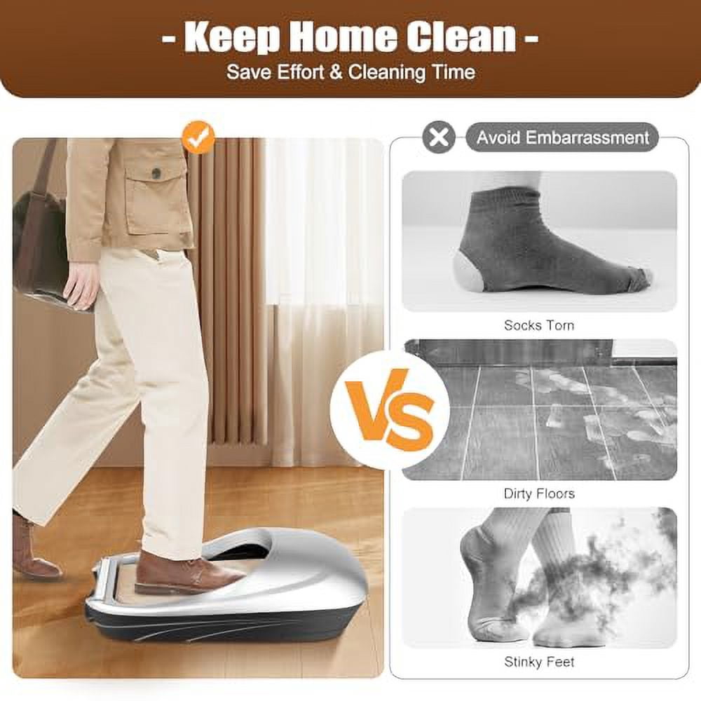 Automatic Shoe Film Machine Portable Shoe Covers Dispenser with Shoe ...