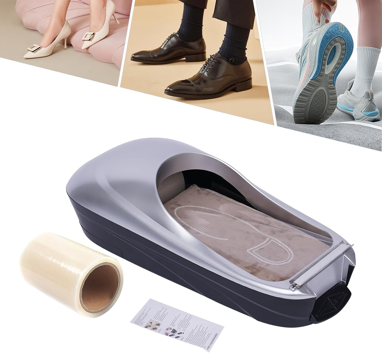 Automatic Shoe Film Machine Portable Shoe Covers Dispenser with Shoe ...