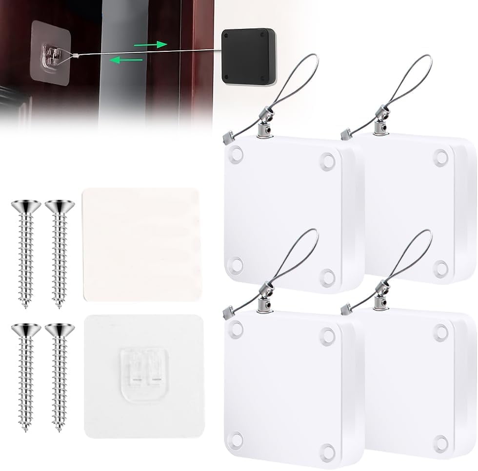 Automatic Shower Curtain Closer, 2025 New Punch-Free 1000g Shower Door ...