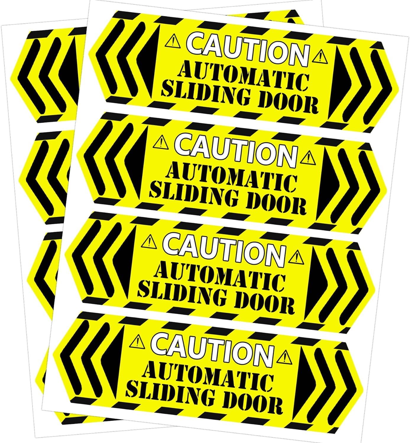 Automatic Sliding Door Warning Stickers 5x1.5inch Caution Automatic ...