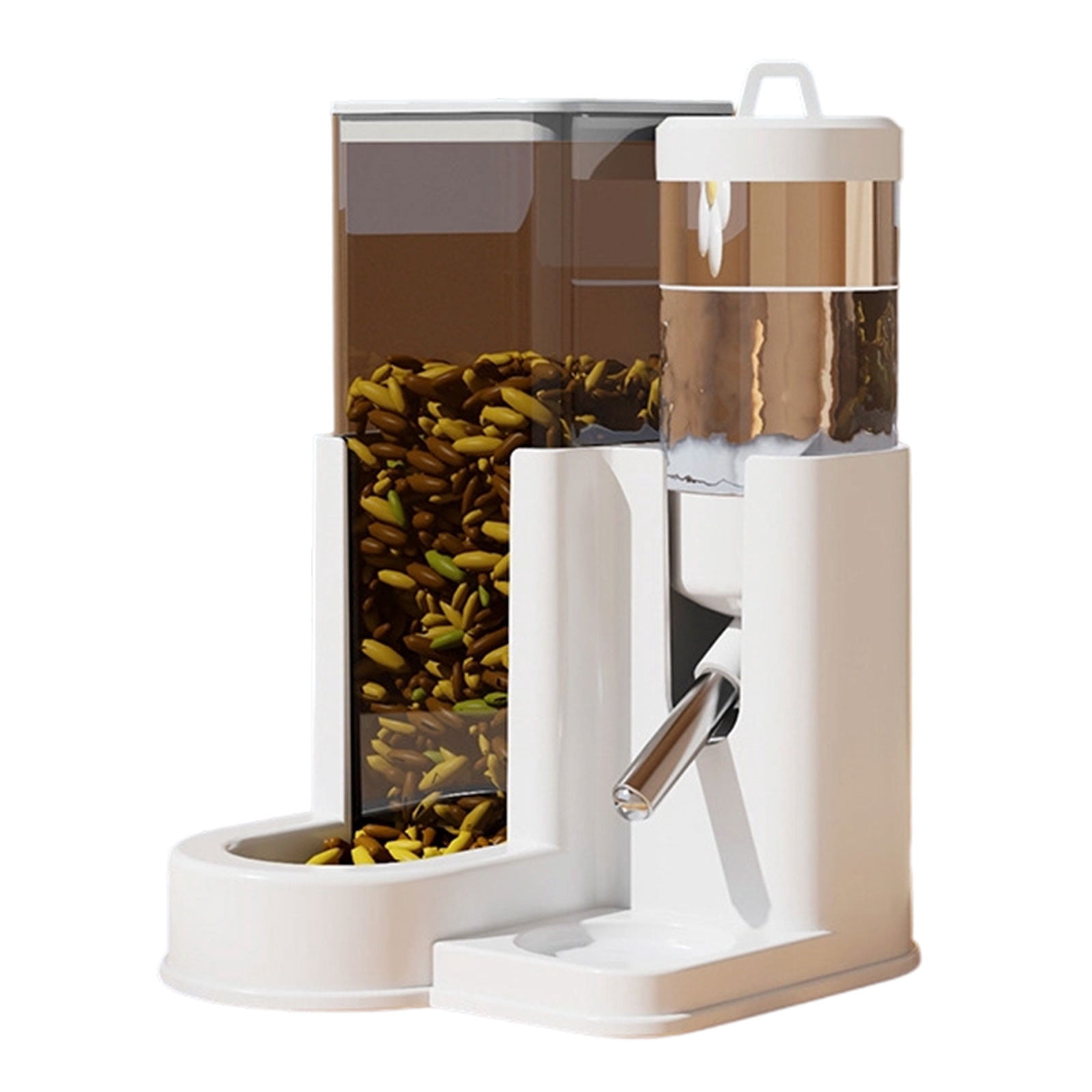 Automatic Small Animal Water Bottle & Food Dispenser - Leak-Proof Cage ...