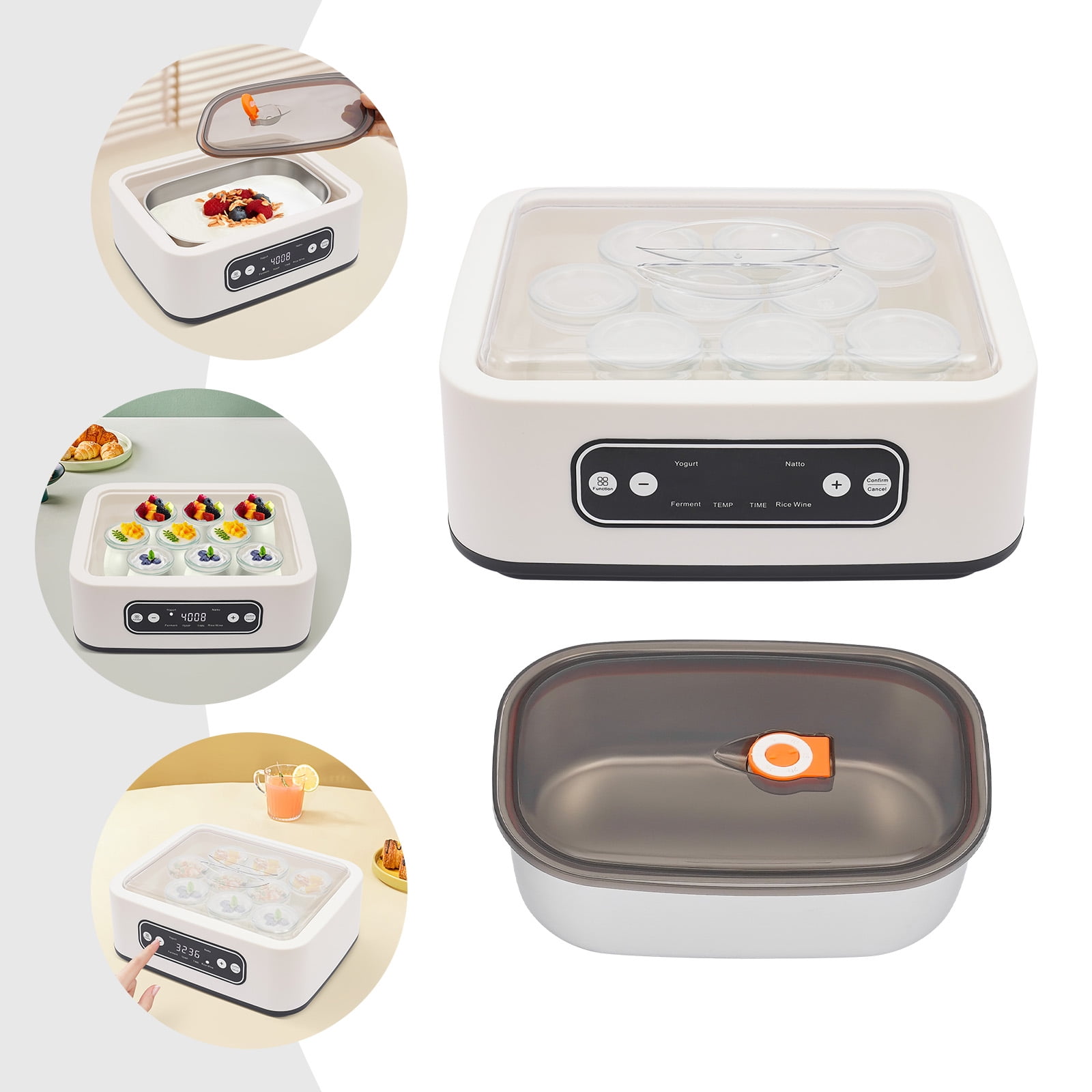 Automatic Smart Yoghurt Maker, 10.248.274.72in 304 Stainless Steel & PP ...