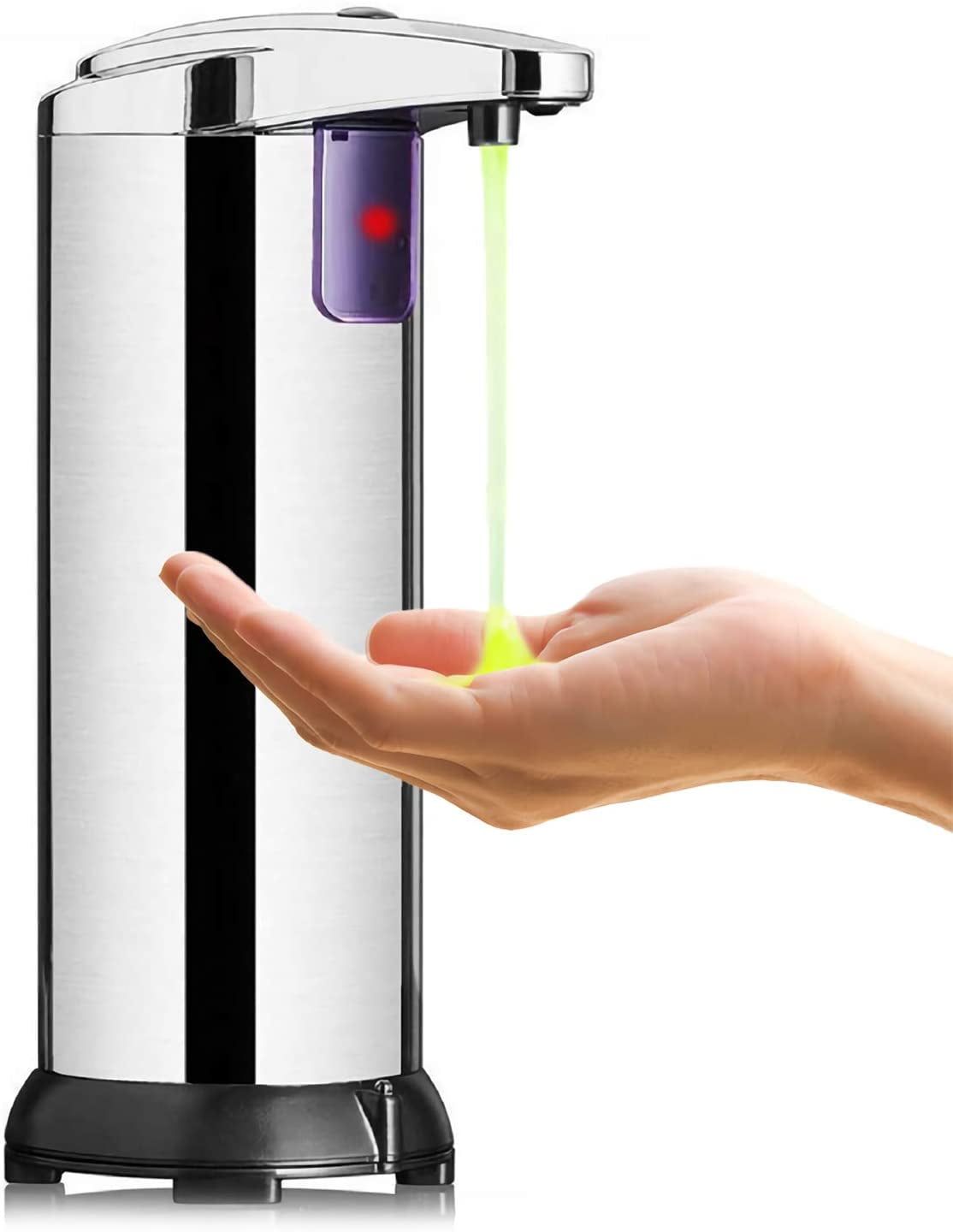 Automatic Soap Dispenser - Battery-Operated Stainless Steel Dispenser ...