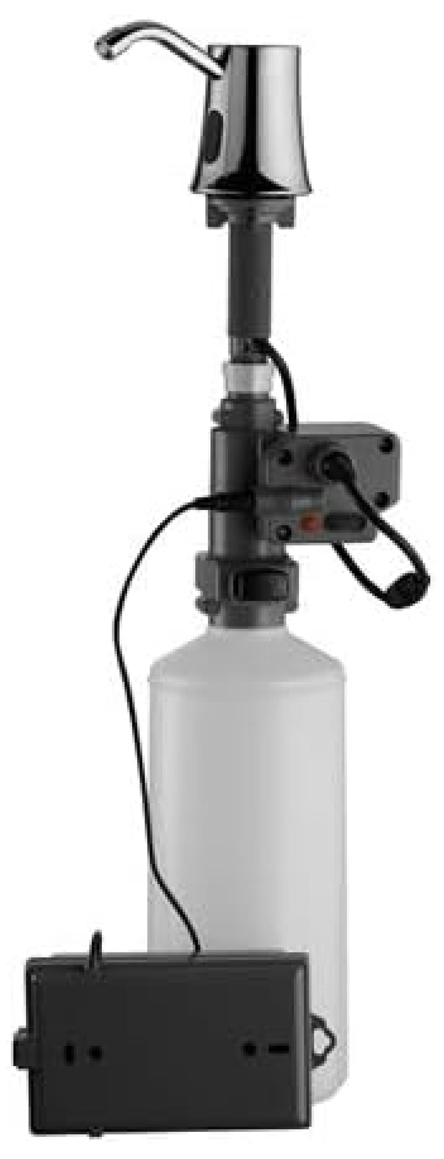 Automatic Soap Dispenser - Deck Mounted, Brass Finish - Touchless Hand ...