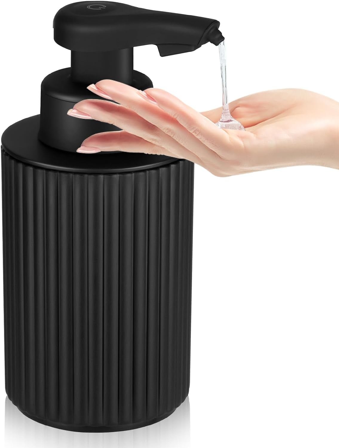 Automatic Soap Dispenser Liquid Touchless: 9oz Black Plastic ...