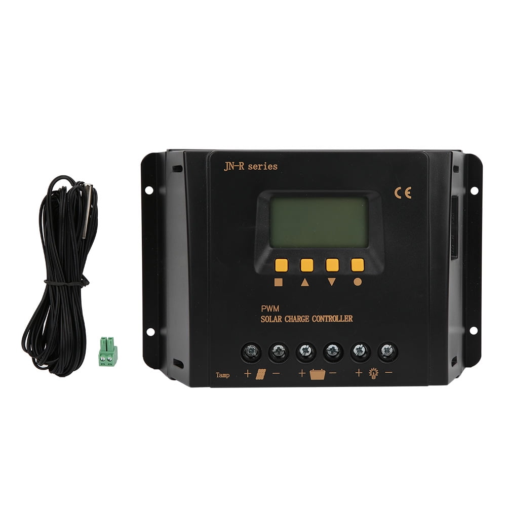Automatic Solar Charge Controller PWM 12V/24V 30A - Dual USB Ports, LCD ...