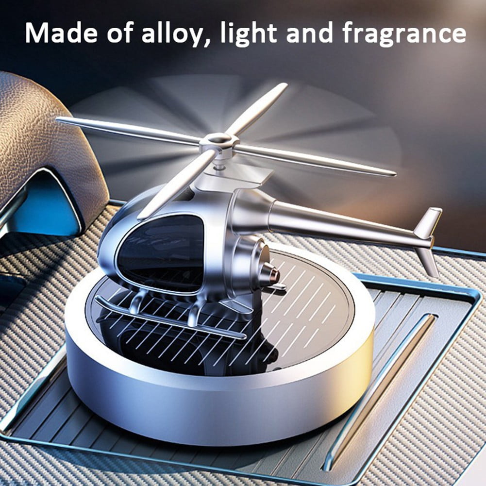Automatic Solar Power Rotating Airplane Helicopter Car Perfume Auto ...