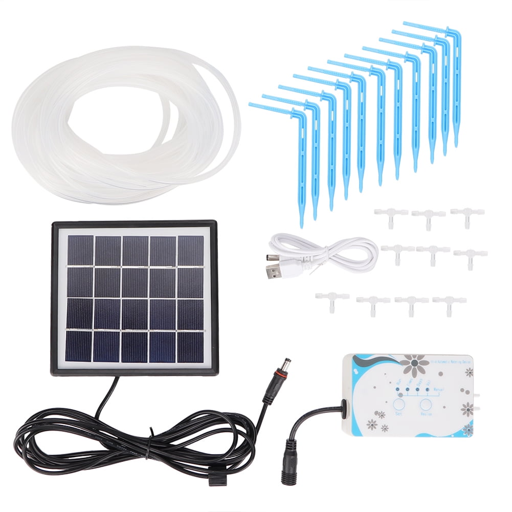 Automatic Solar-Powered Garden Irrigation Controller Timer Kit with ...