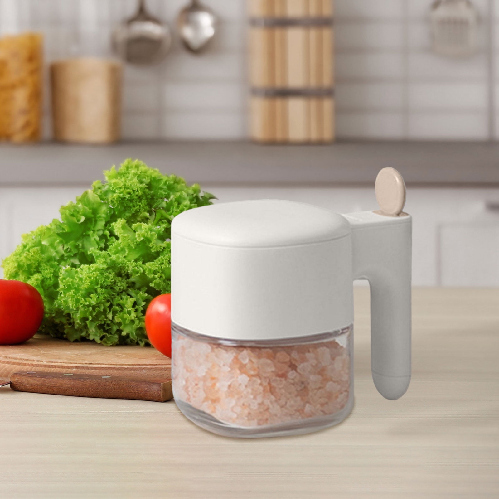Automatic Spice Dispenser with Self-Opening Cover - Food-Grade Plastic ...