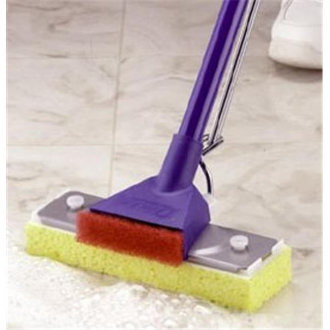 "Quickie Automatic Sponge Mop, 9x3 Dual Layered Cellulose Head, 48 ...