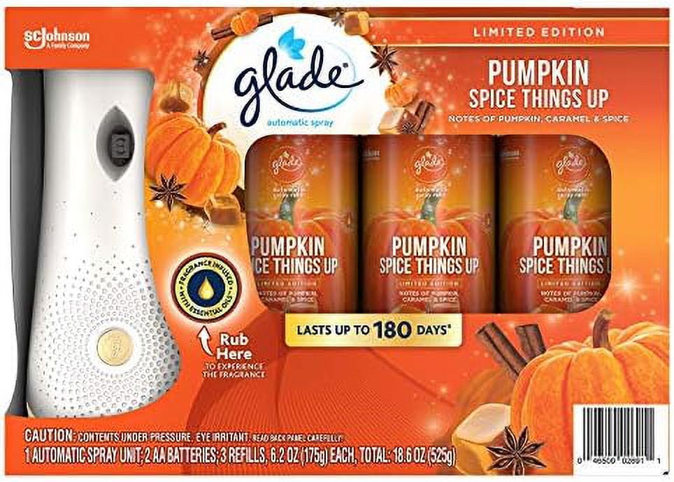 Automatic Spray Diffuser Kit Pluse 3 Refills Limited Edition PUMPKIN ...