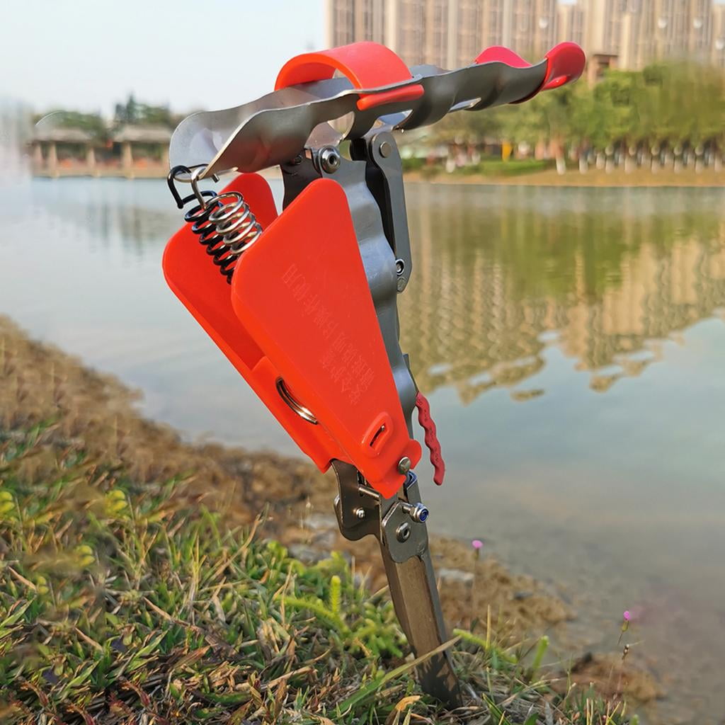 Automatic Spring Fishing Rod Holder Stainless Steel Rod Pole Stand for ...