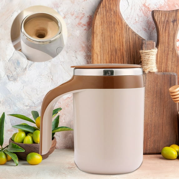 Automatic Stirring Coffee Cup Stainless Steel Magnetic Mixing Mug, Self ...