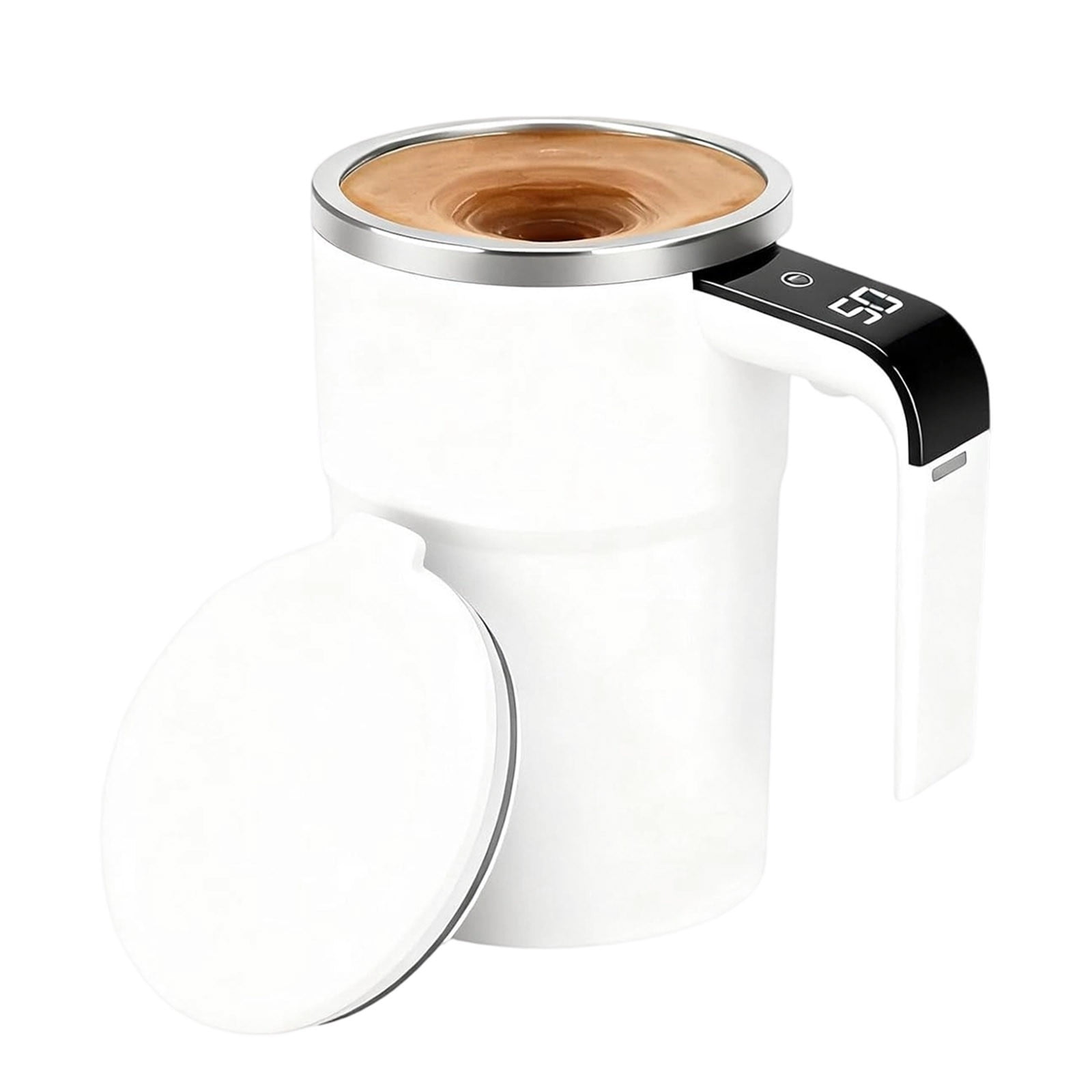 Automatic Stirring Coffee Mug with Temperature Display, Rechargeable ...