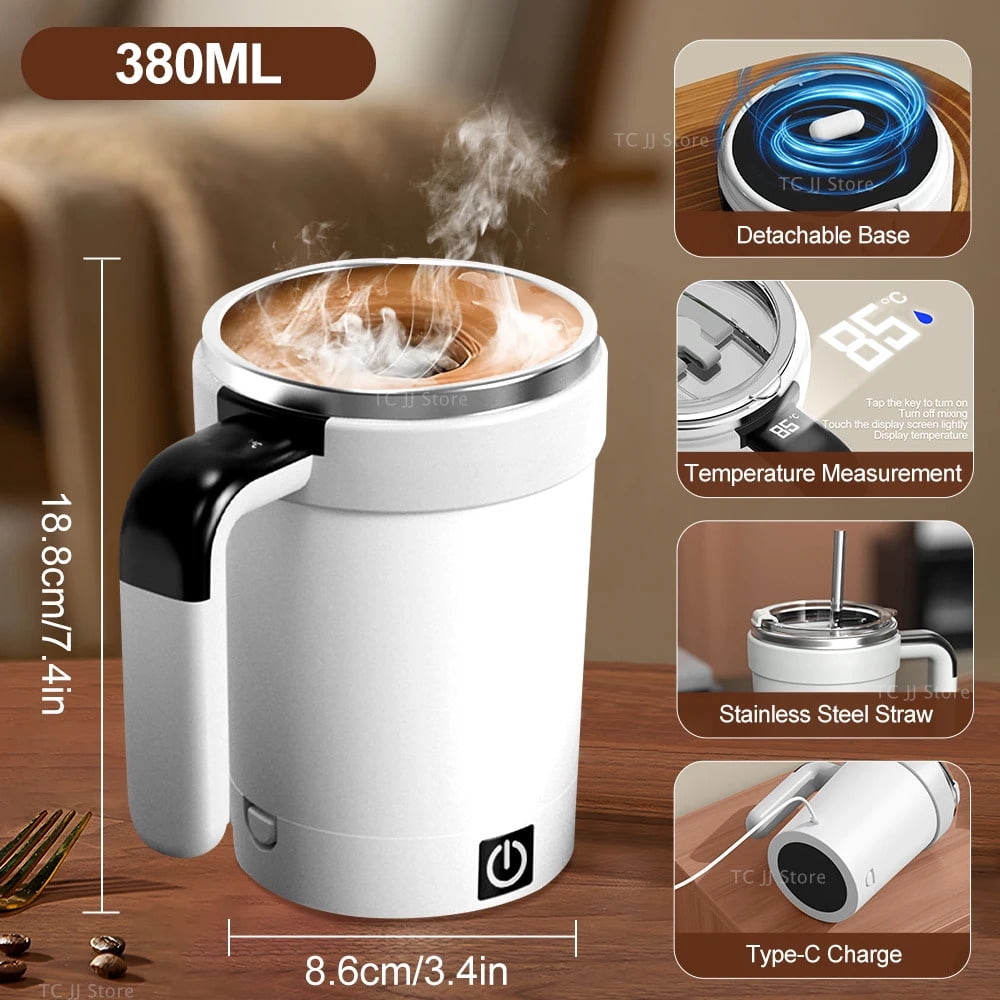 Automatic Stirring Cup Rechargeable Electric Stirring Mugs Magnetic ...
