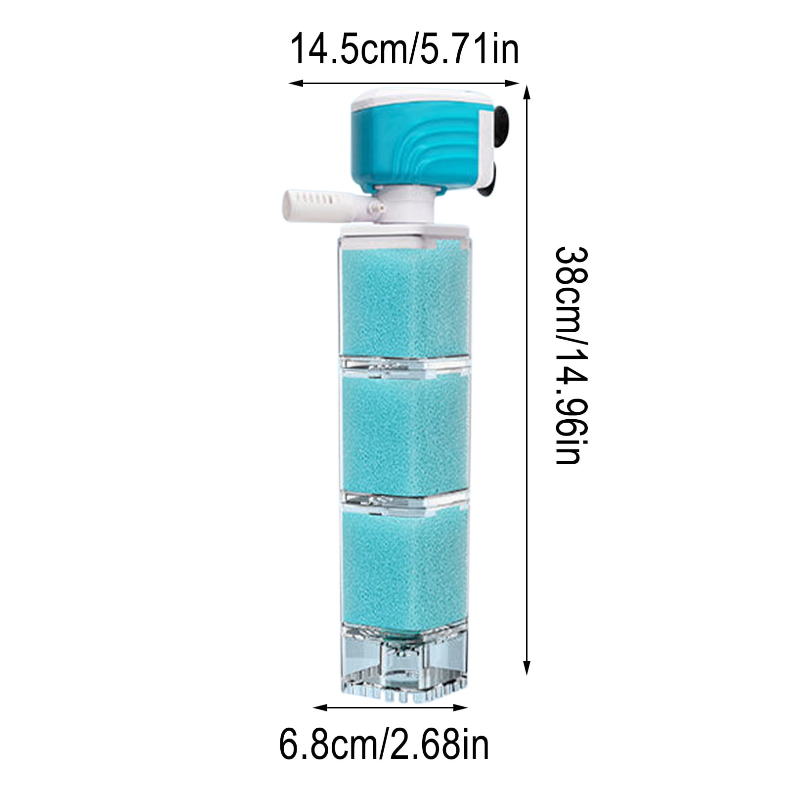 Automatic Submersible Aquarium Filter Pump with Multi-Layer Filtration ...