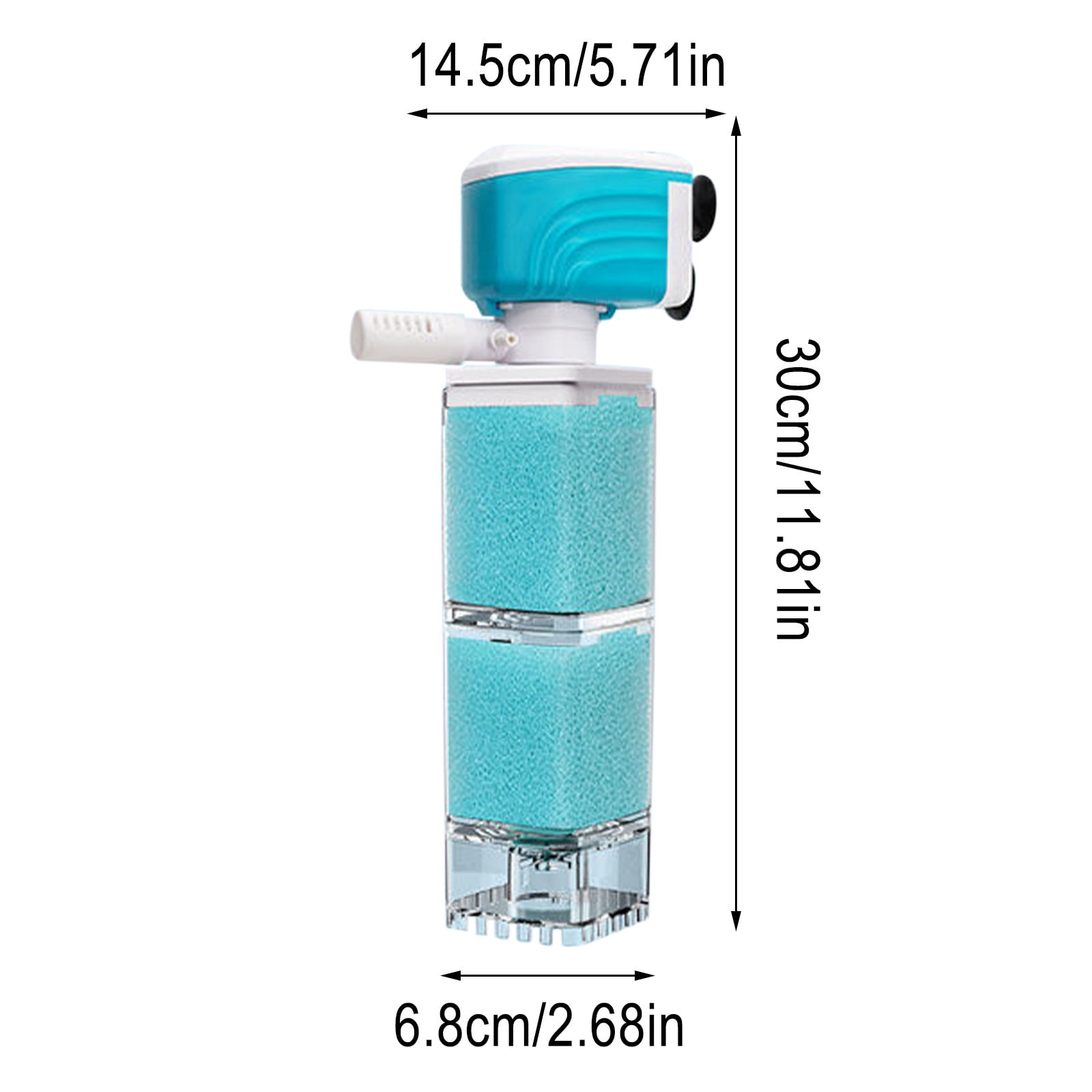 Automatic Submersible Aquarium Filter Pump with Multi-Layer Filtration, Oxygenation, Waste ...