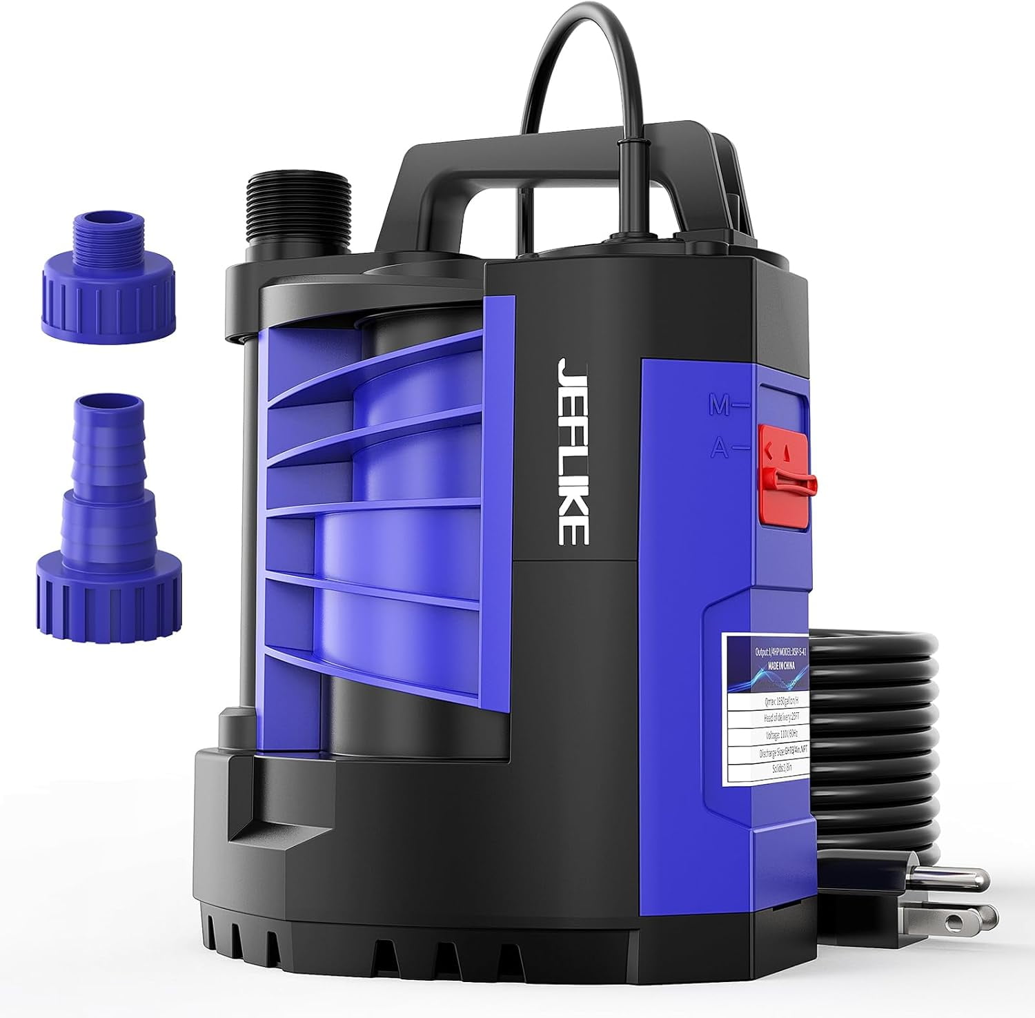 Automatic Sump Pump 3500GPH 27FT Head Max Thermoplastic Portable ...