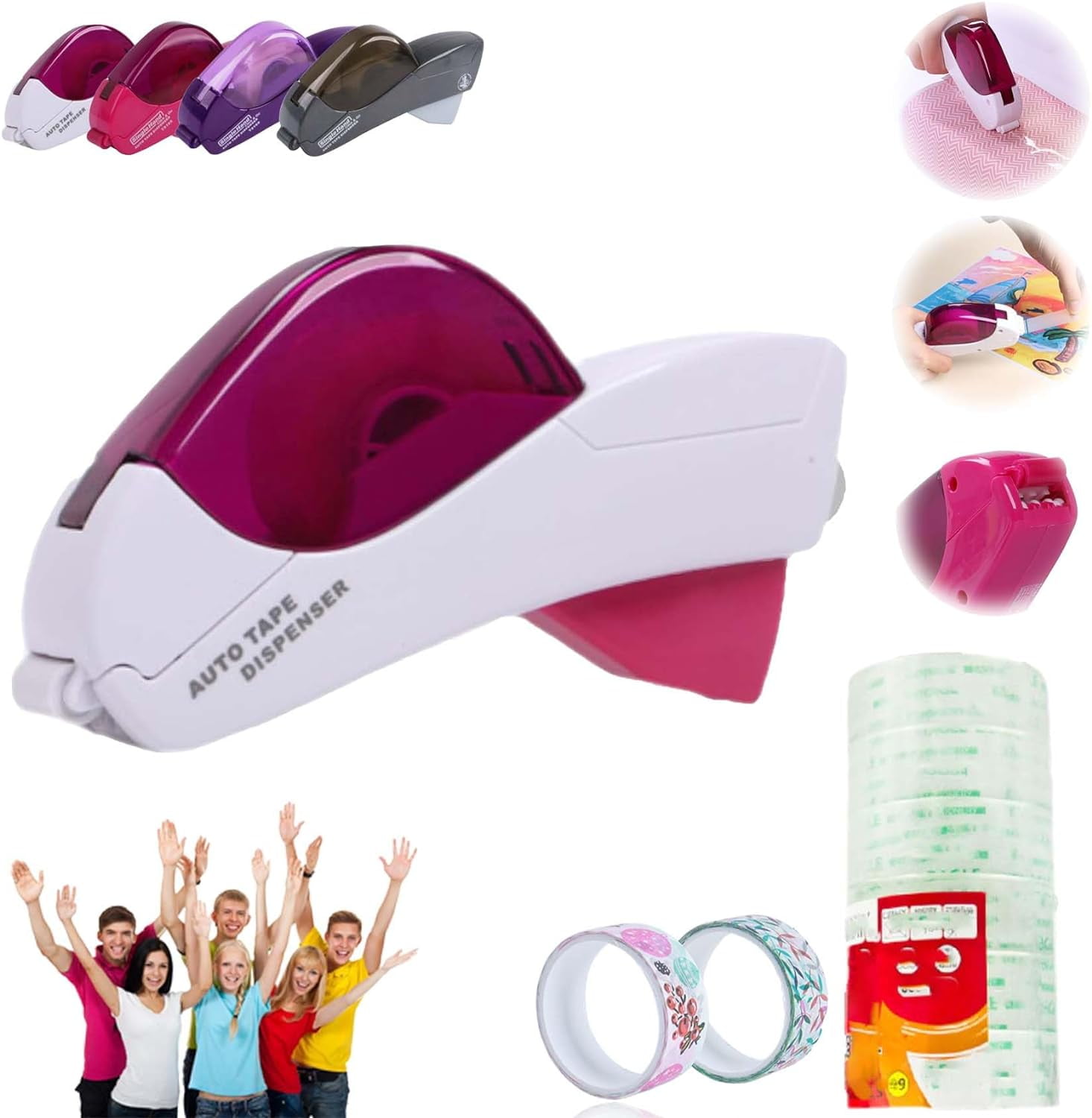Automatic Tape Dispenser, Automatic Tape Dispenser Cutter, One-Handed ...
