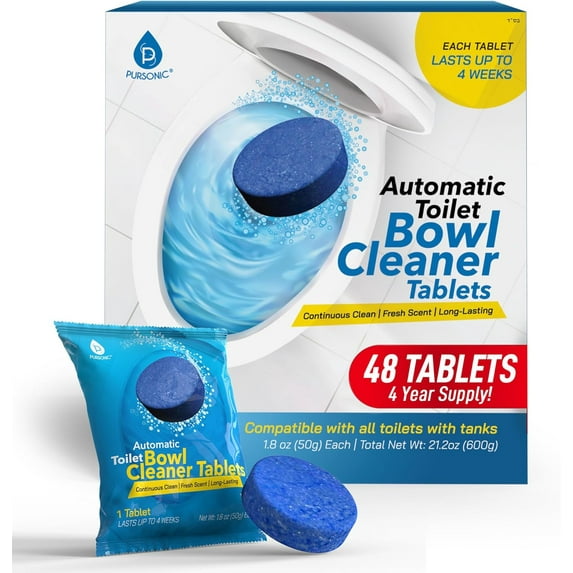 Automatic Toilet Bowl Cleaner Tablets Blue Gel Toilet Tank Cleaners ...