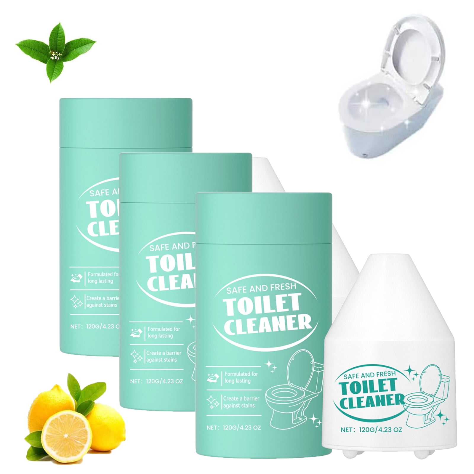 Automatic Toilet Bowl Cleaners, Crazy Clean Drop-In Bottle with Fresh ...