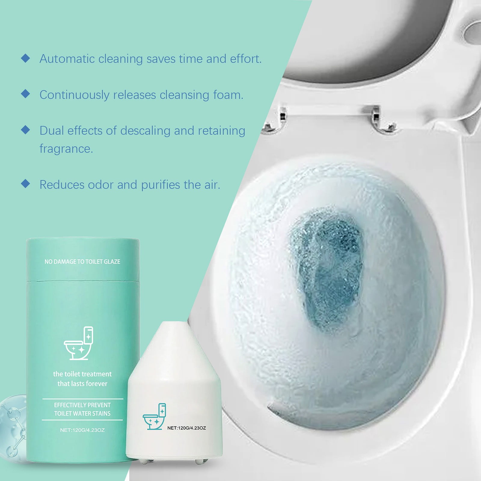 Automatic Toilet Cleaner – Krazy Clean Toilet Cleaning Tablets for ...