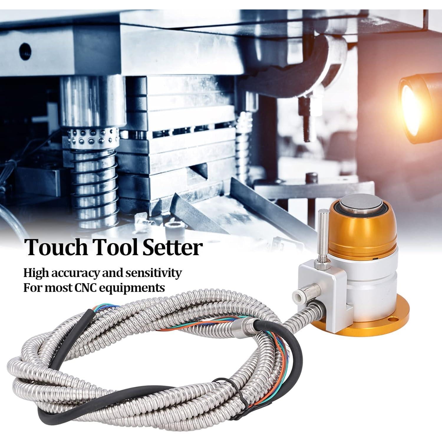 Automatic Tool Sensor Gauge Dc 24v Normally Closed Cnc Z Axis Tool Setter High Accuracy