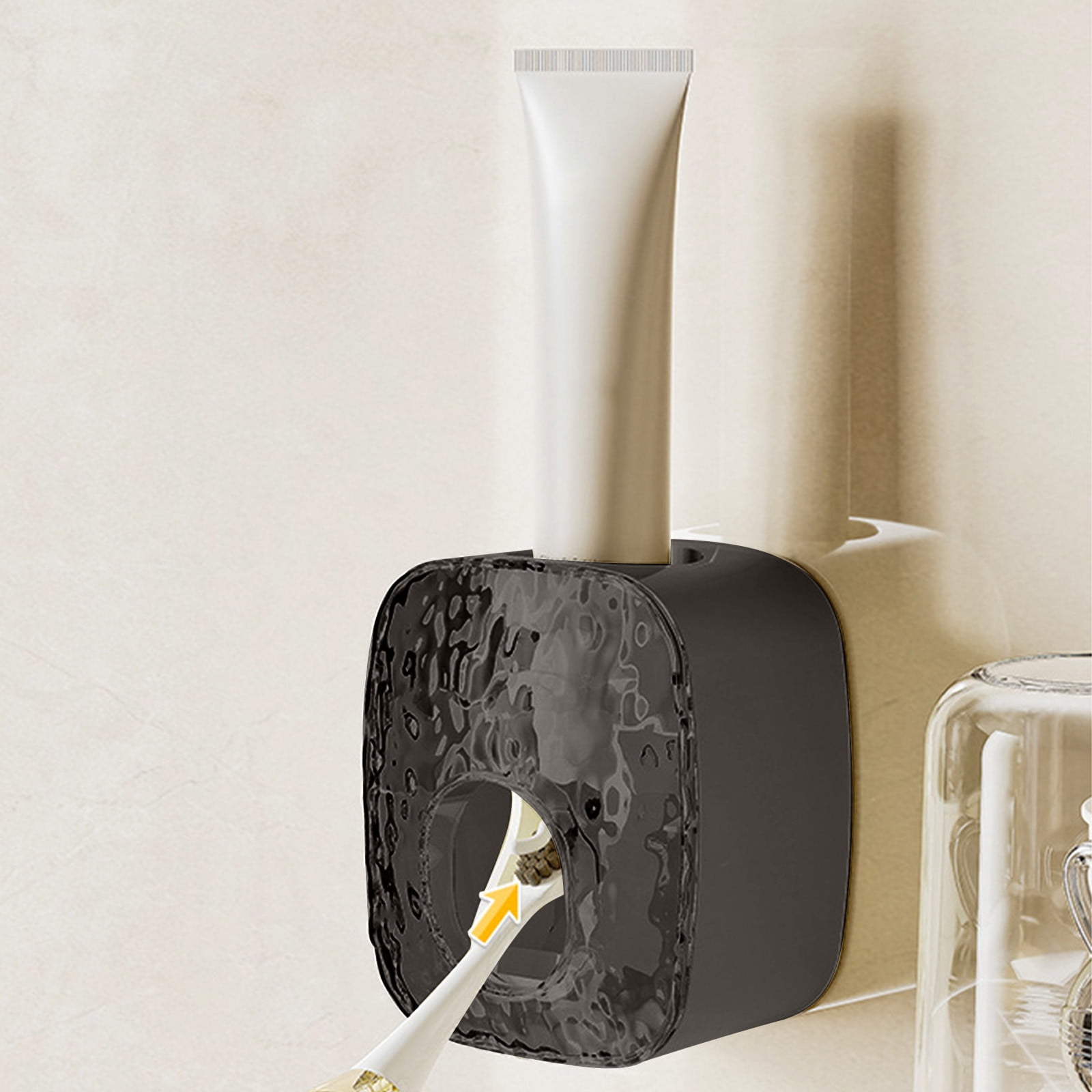 Automatic Toothpaste Dispenser Wall Mount, No Drill Adhesive ...