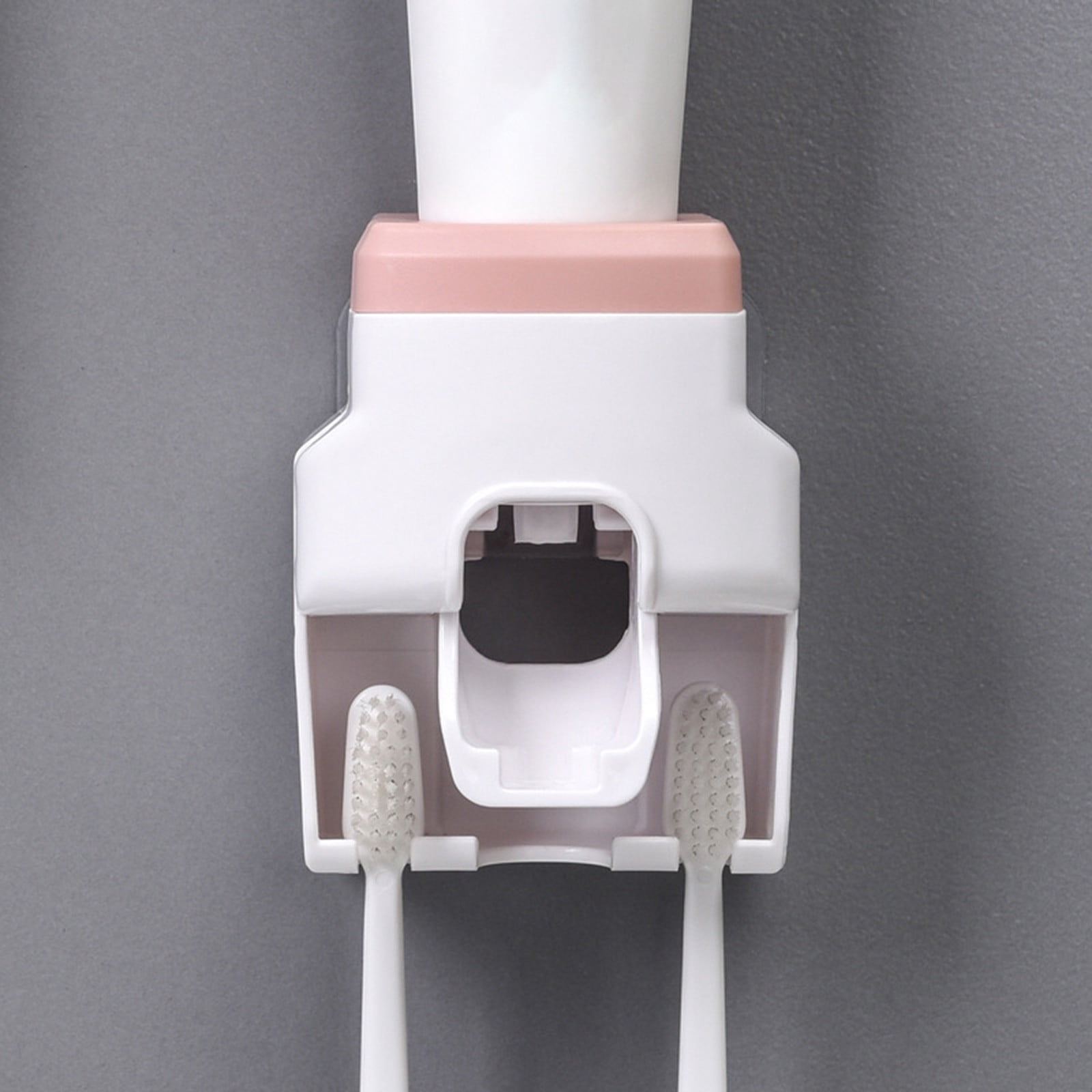 Automatic Toothpaste Dispenser Wall Mount with Magnetic Lid - Hands ...