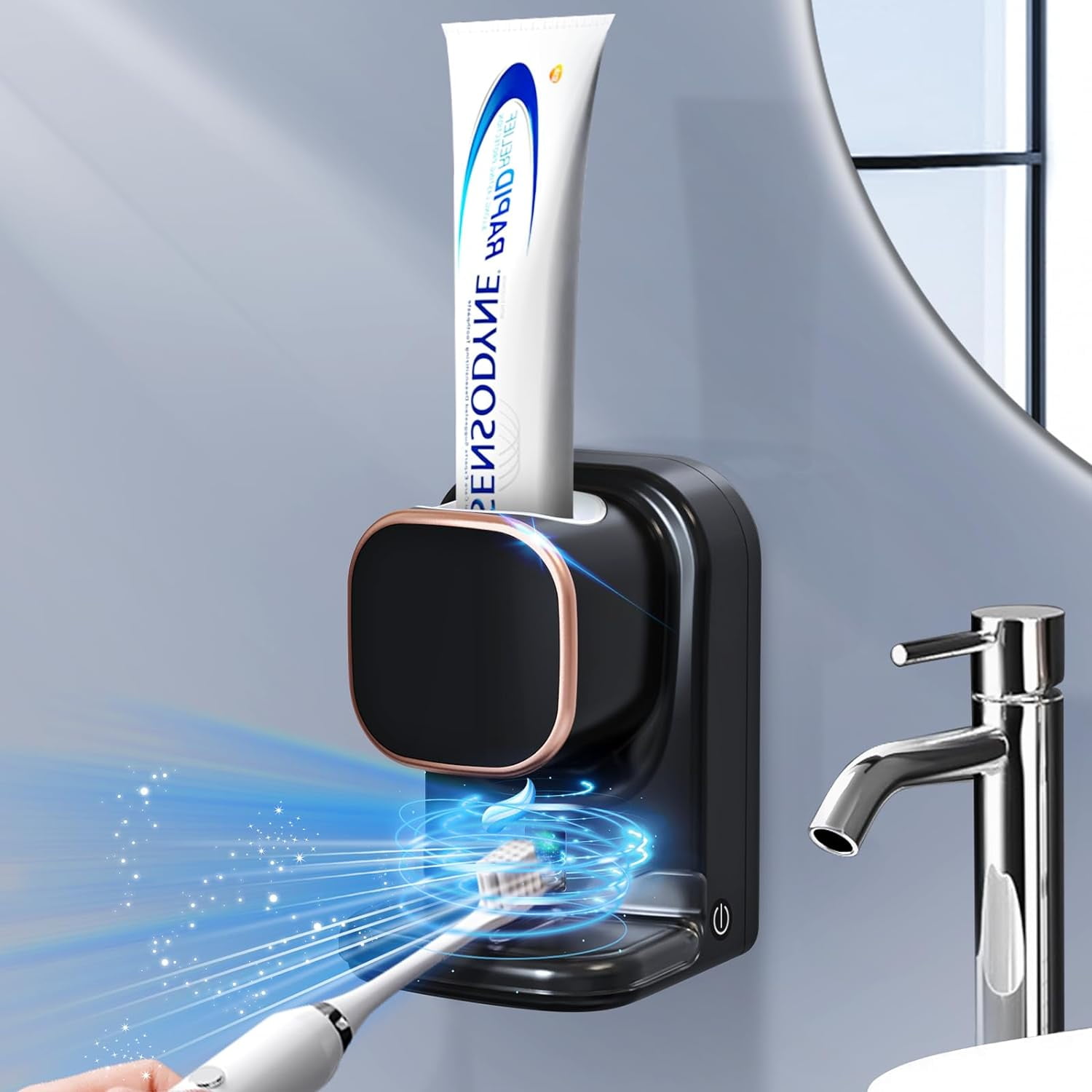 Automatic Toothpaste Dispenser, Wall Mounted, Electric Toothpaste ...