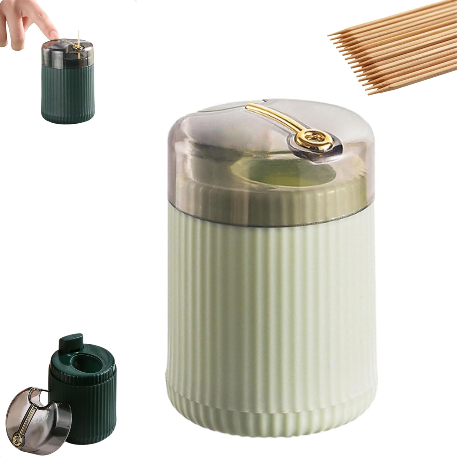 Automatic Toothpick Dispenser, Push Button Toothpick Holder Pops Out ...