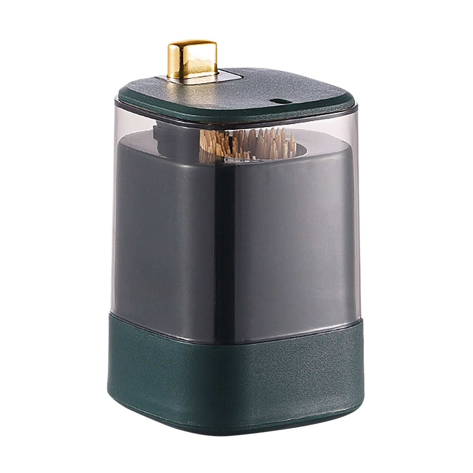 Automatic Toothpick Holder Dispenser - Storage Box with Push Button ...