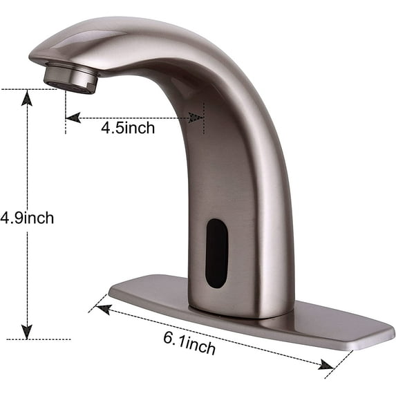 Automatic Touchless Bathroom Sink Faucet Motion Activated Sensor ...