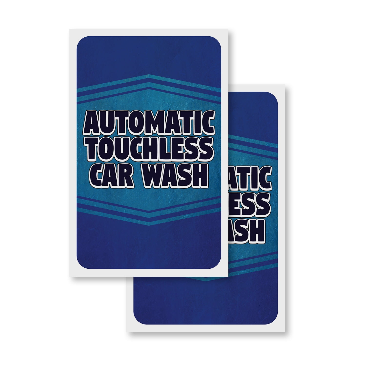 Automatic Touchless Car Wash (2-PACK) 24" x 36" Vinyl Decals | Sign ...