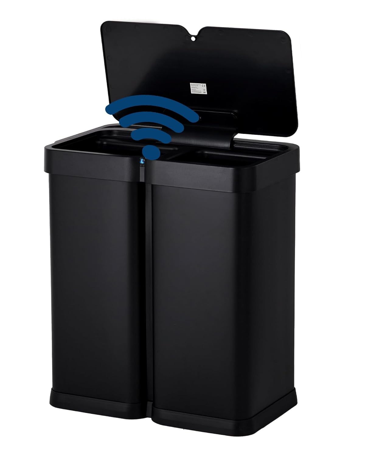 Automatic Touchless Dual Compartment Trash Can, 2x8 Gallon Stainless ...