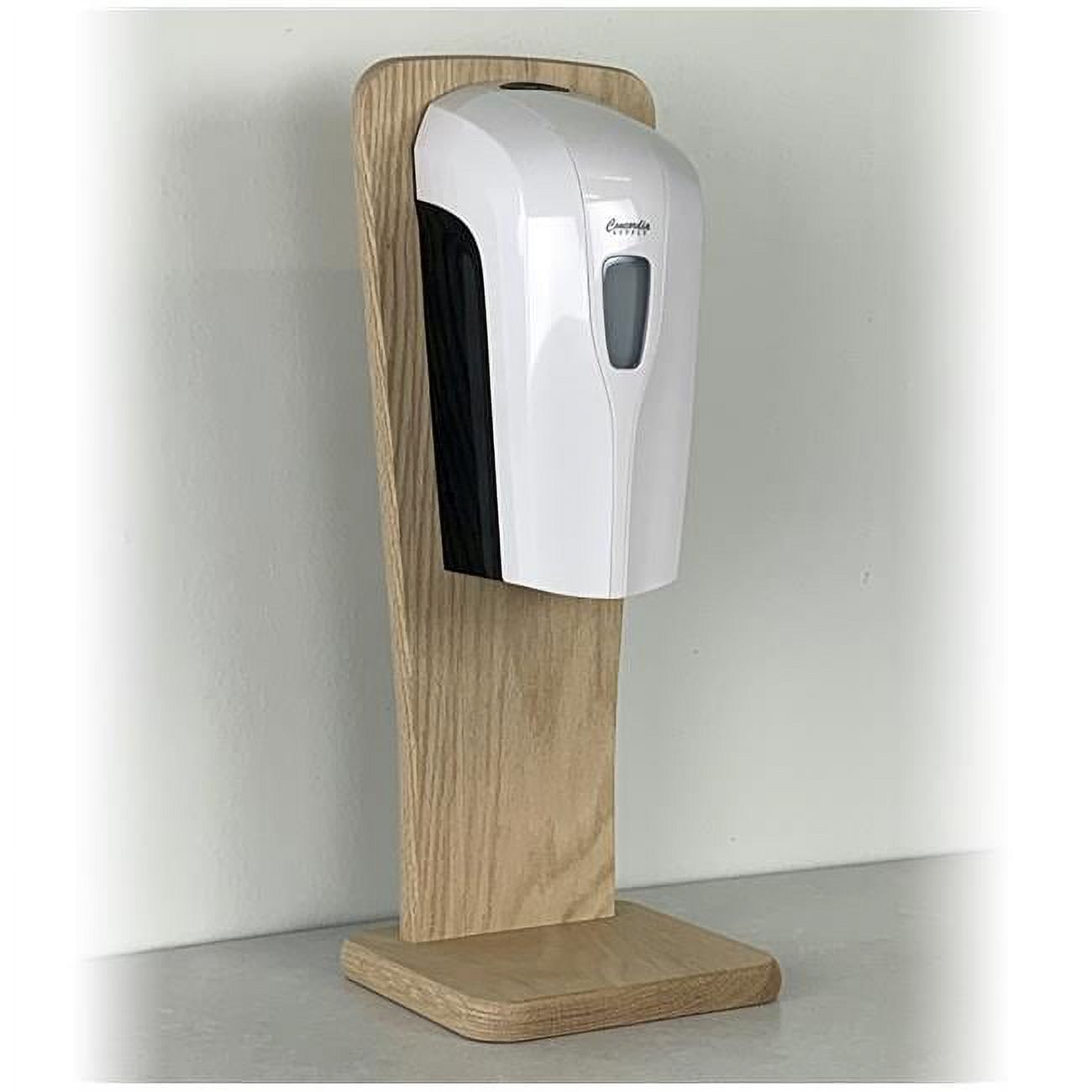 Automatic Touchless Gel Hand Sanitizer Dispenser on Oak Countertop ...