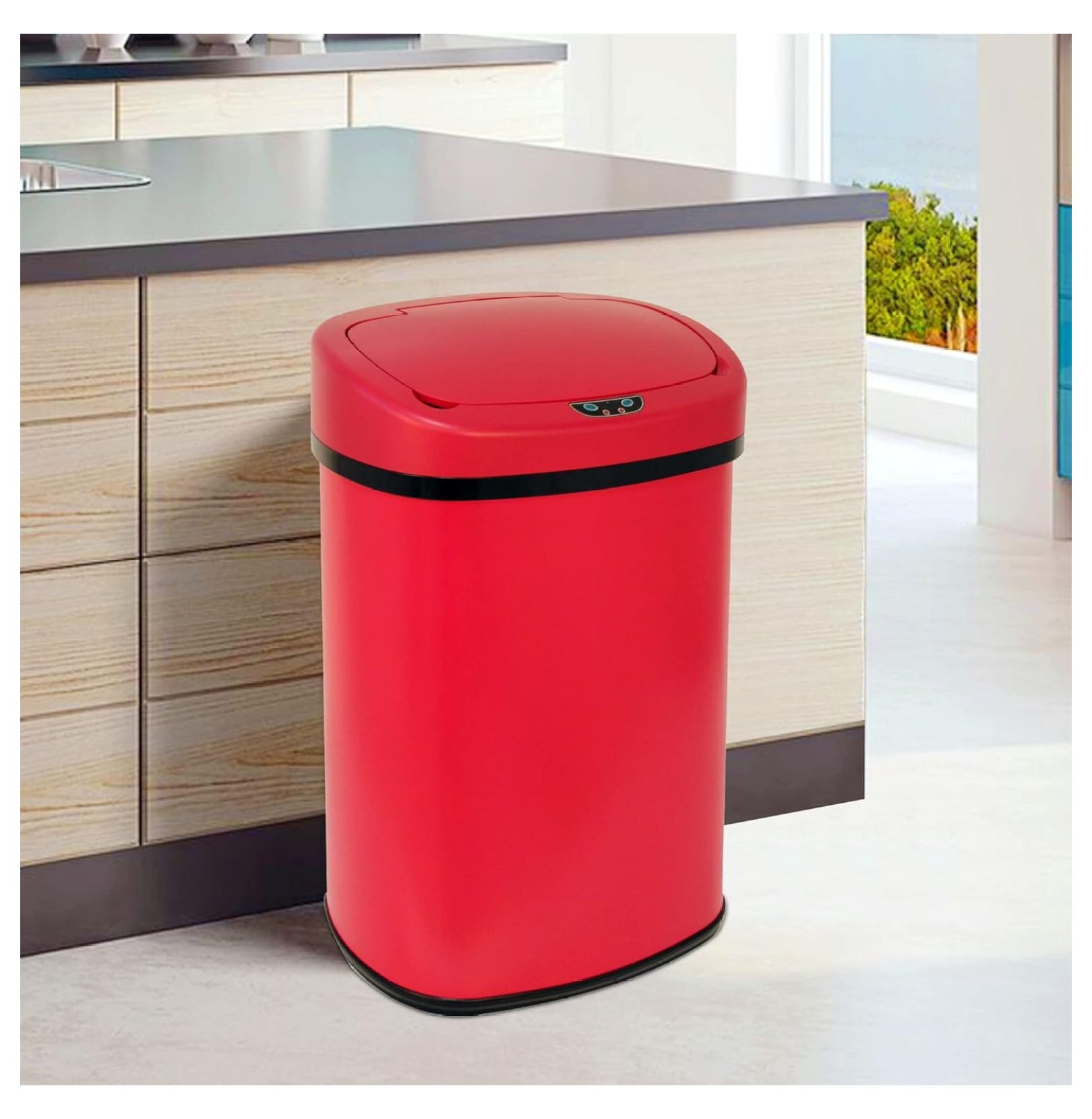 Automatic Touchless Infrared Sensor Trash Can 13 Gallon, 50L High ...