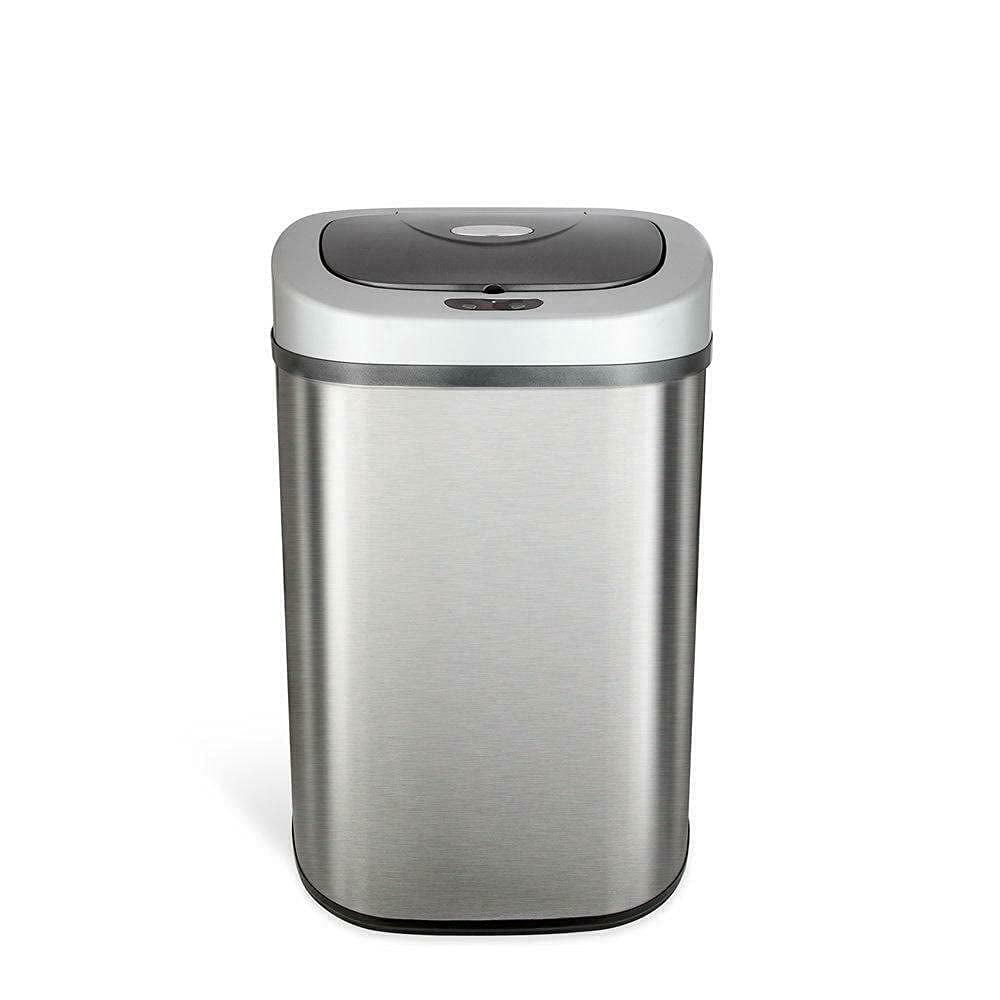 Automatic Touchless Kitchen Trash Can with Lid, Motion Sensor Trash Can ...