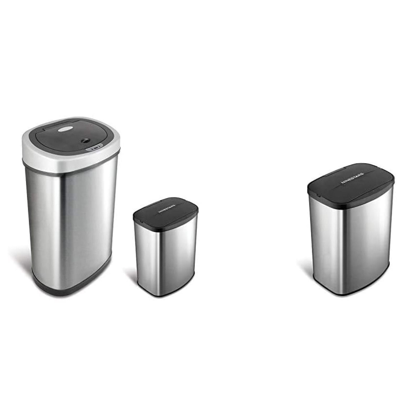 Automatic Touchless Sensor Trash Can Combo Set 13 Gal 50L & 2 Gal 8L ...