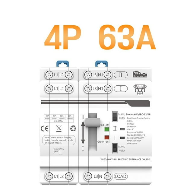 Automatic Transfer Switch for Grid and Generator with Advanced Power ...