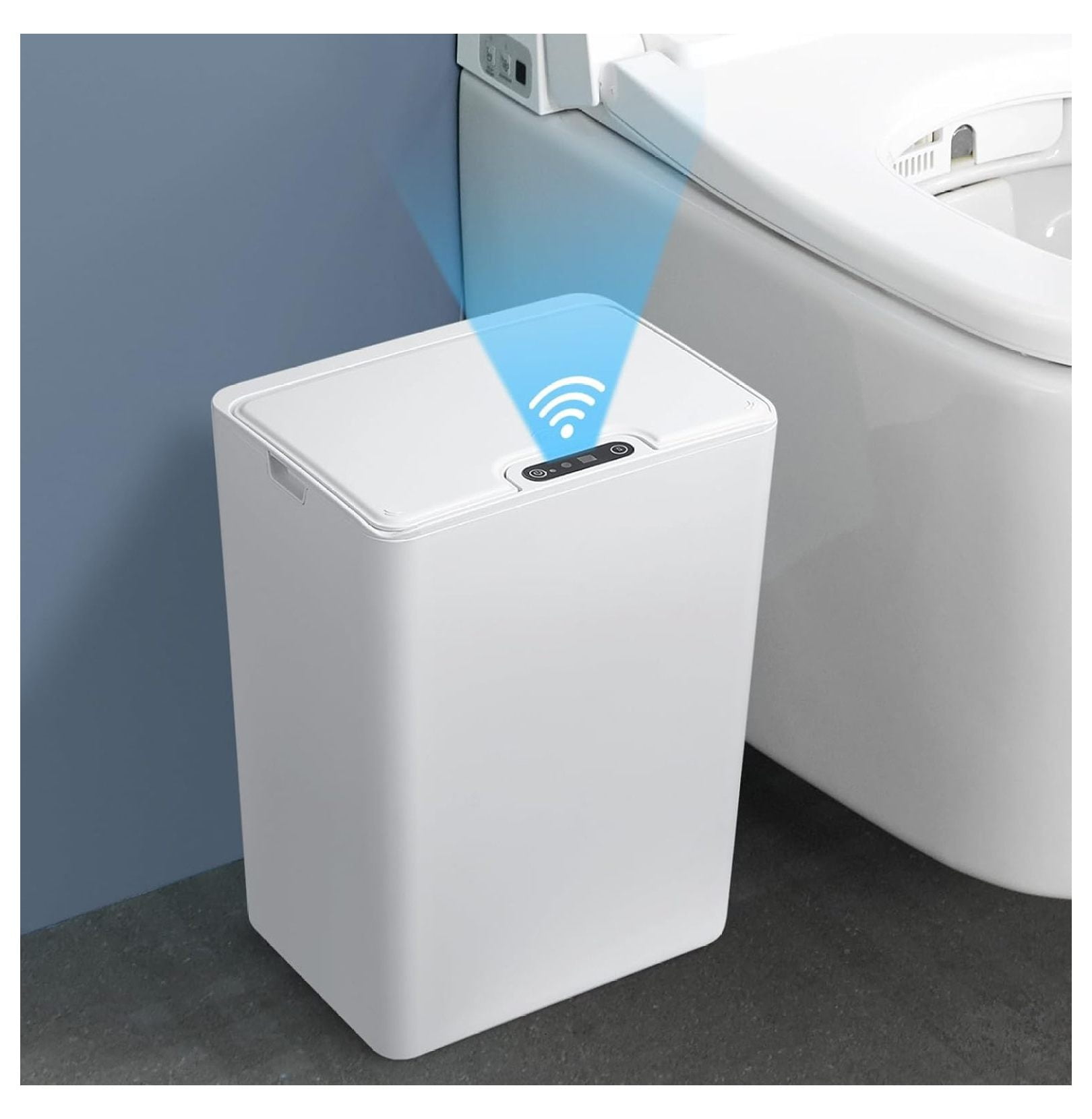 Automatic Trash Can 3.5 Gallon Bathroom Touchless Sensor Small Garbage ...