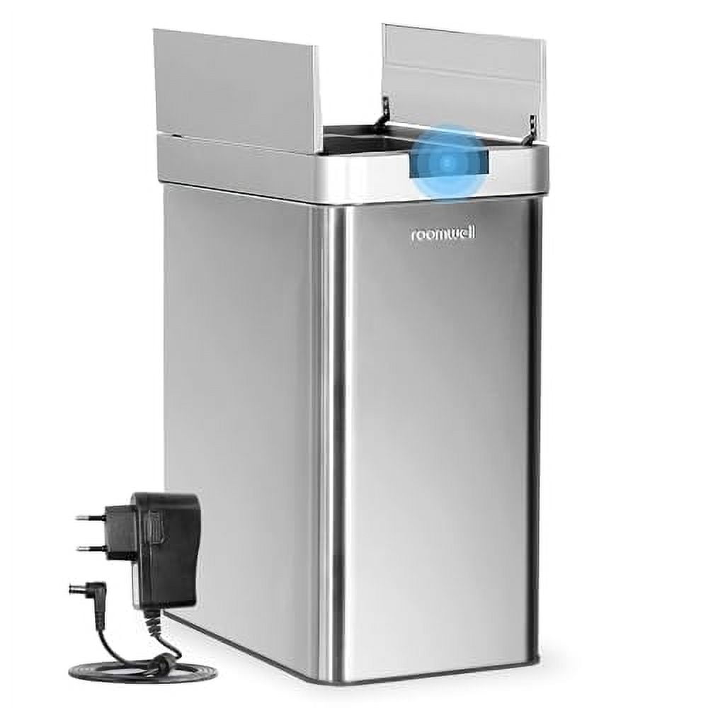 Automatic Trash Can Kitchen 13+ Gallon - Stainless Steel Garbage Can ...