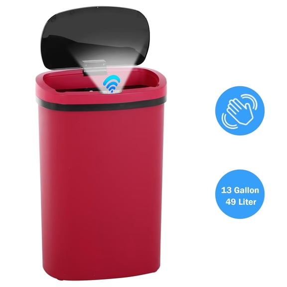 Red Trash Can
