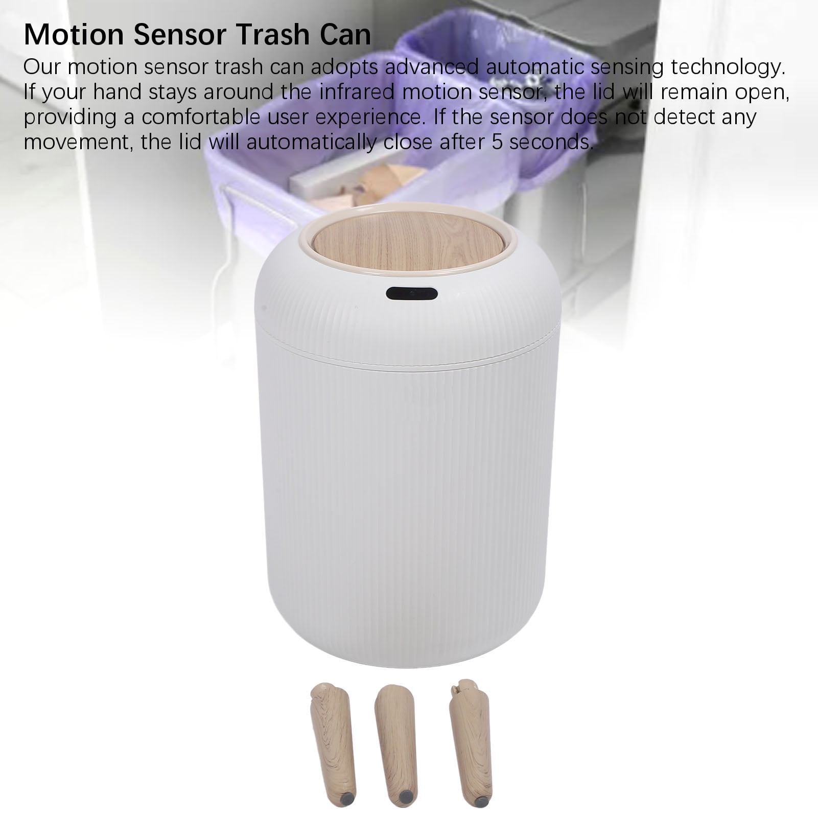 Automatic Trash Can With Infrared Sensor, Convenient, Hygienic Waste ...