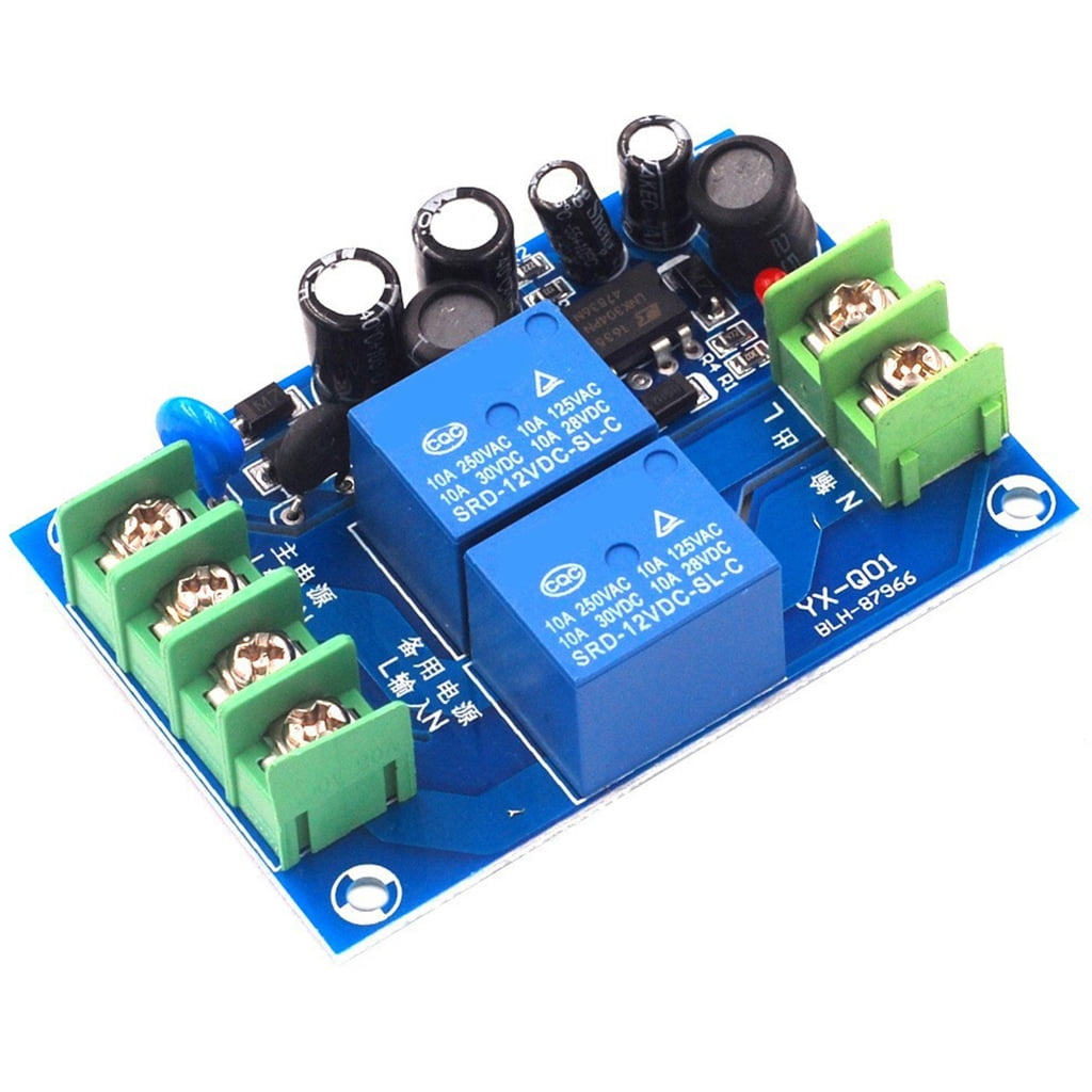 Automatic Two Power Switches Module 10A Emergency Backups Controller ...