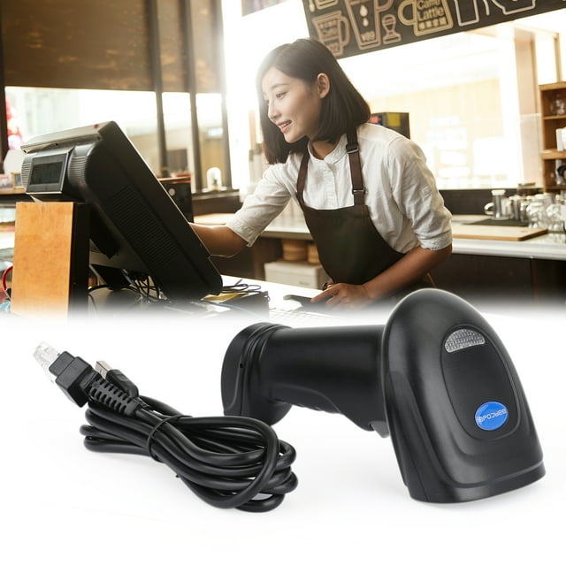 Automatic USB Laser Scan Multi-Mode Barcode Scanner Gun Bar Handheld ...