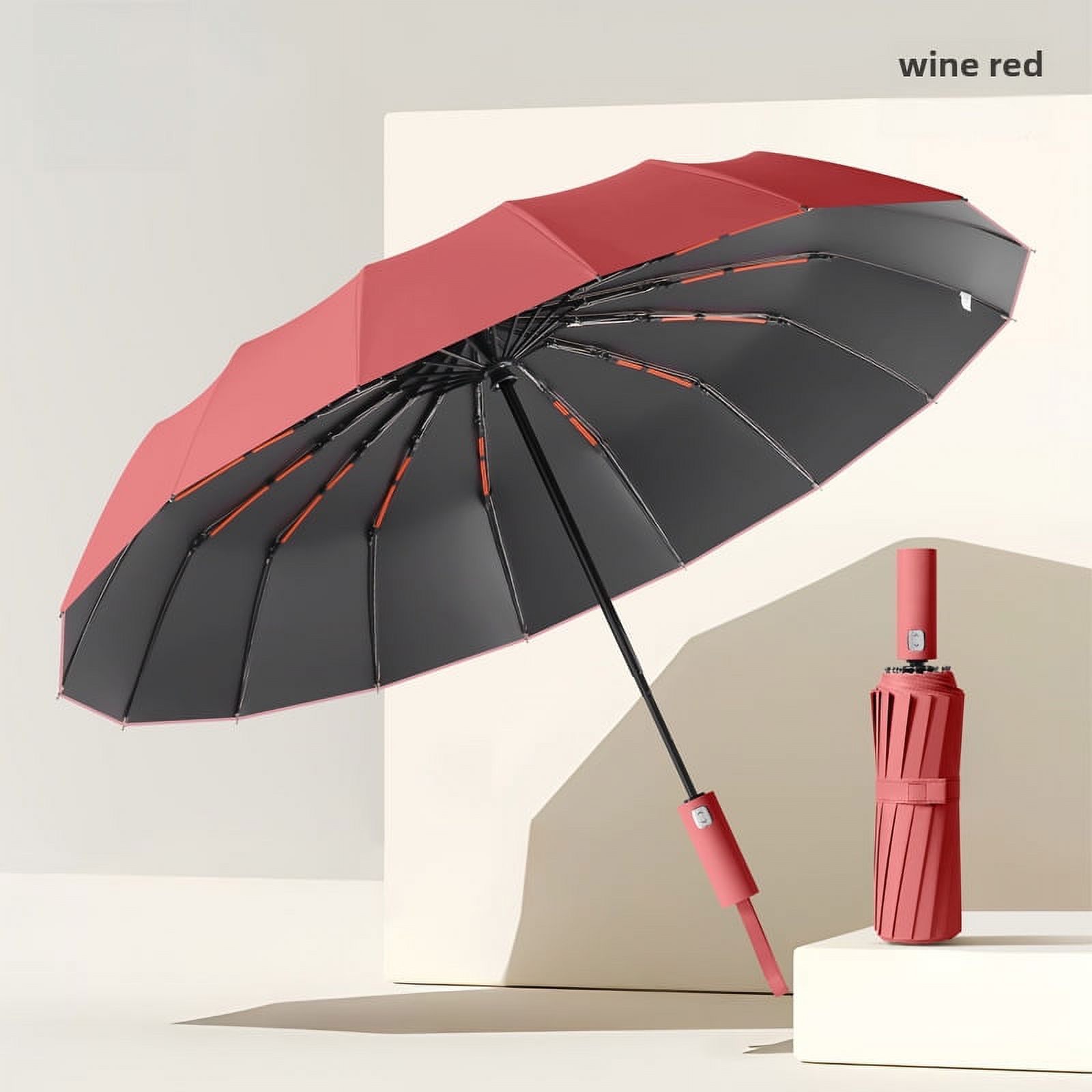 Automatic Umbrella Gift Umbrella Sunny and Rainy Dual-purpose Folding ...