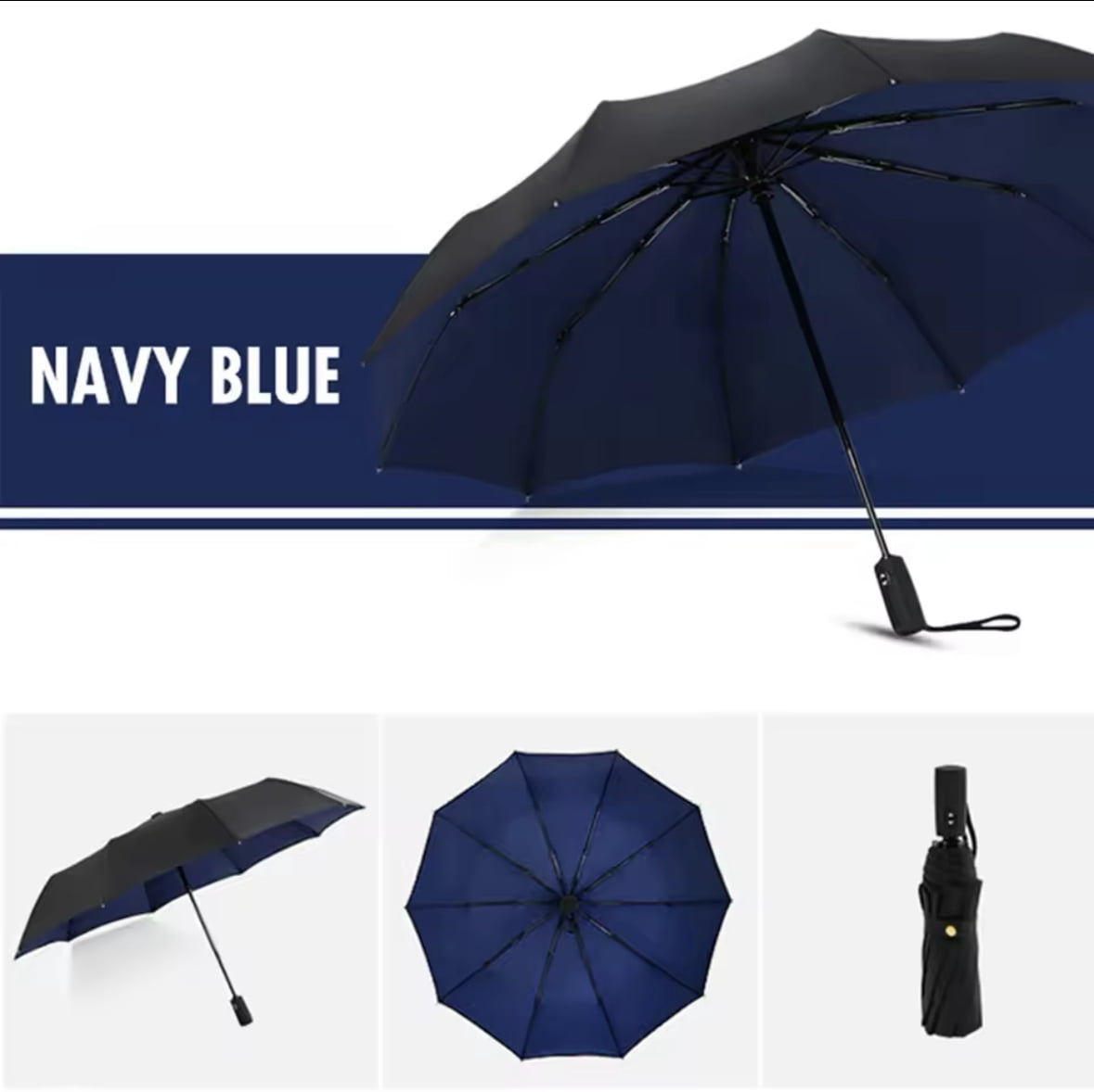 Automatic Umbrella Long Handle Extra Large Double Three Four Female ...