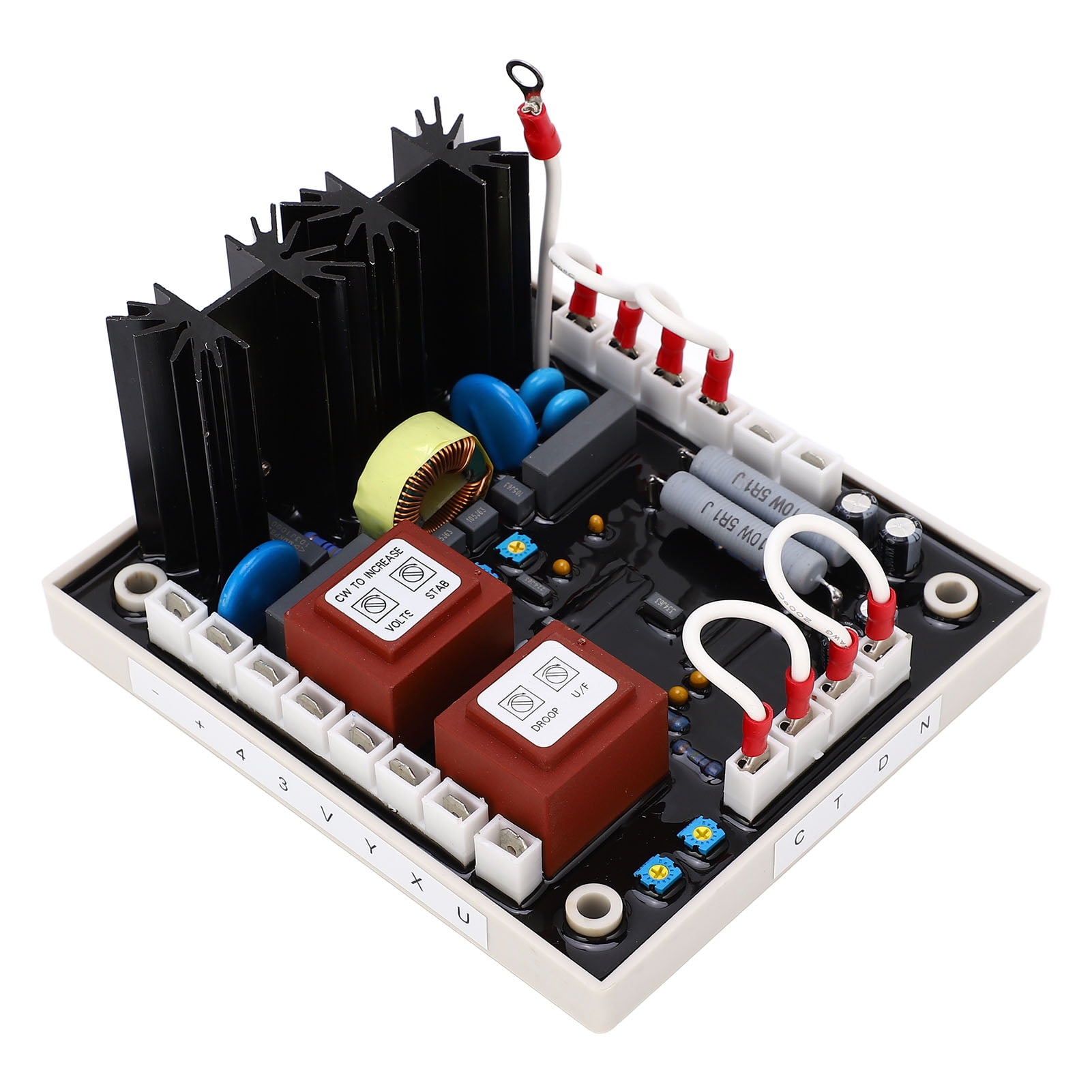 Automatic Voltage Regulator AVR Board, Low Speed Protection, Adjustable, Stable, 220-260VAC ...